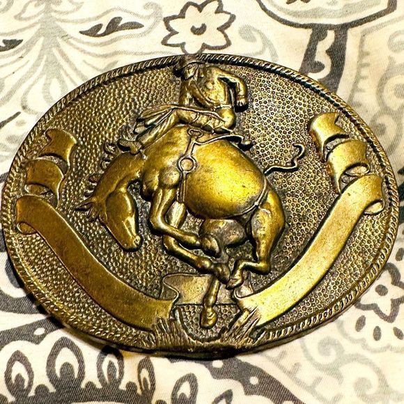 Vintage | Accessories | Vintagewestern Rodeo Buckle | Poshmark